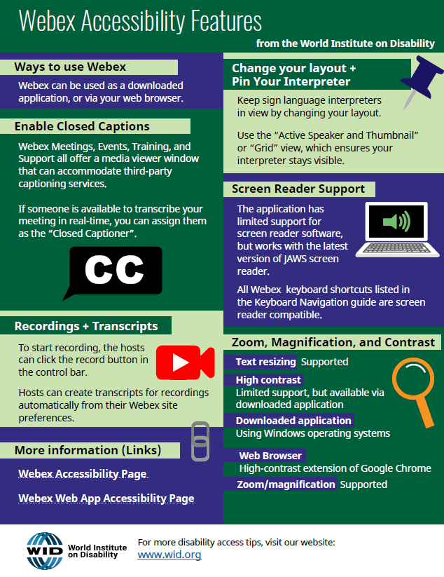 Conference Accessibility Resources - World Institute on Disability